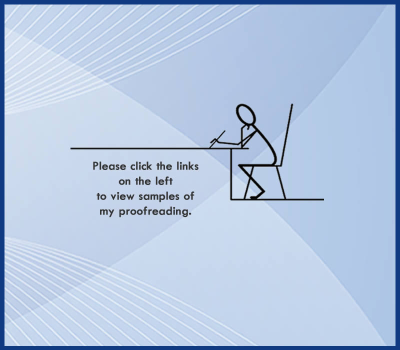 Peter's Global Proofreading Samples: Peter, the Proofreader